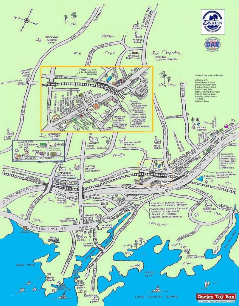 Town Maps - Darien Chamber Of Commerce