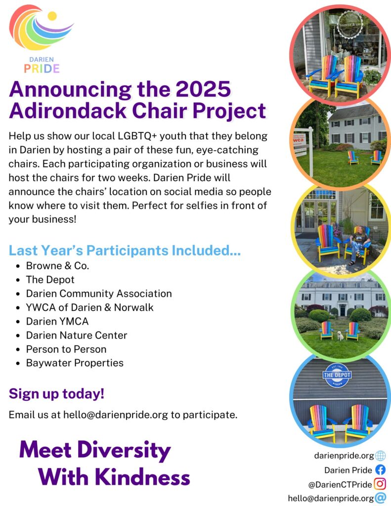 Announcing the 2025 Adirondack Chair Project - Darien Chamber Of Commerce